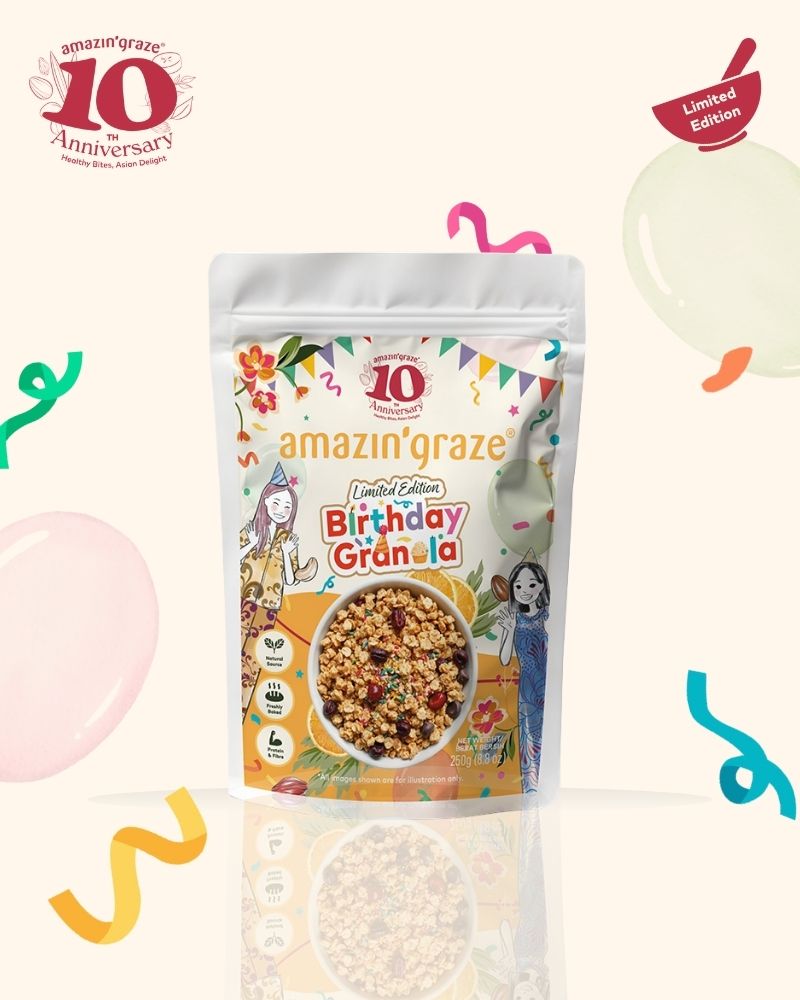 Limited Edition Birthday Granola (250g) – Amazin' Graze Singapore