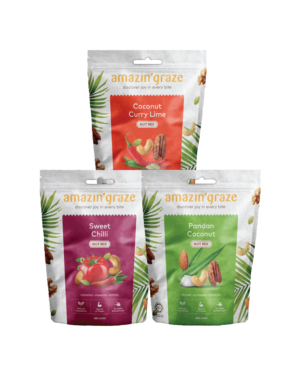 Bundle of 3 Nuts – Amazin' Graze Singapore