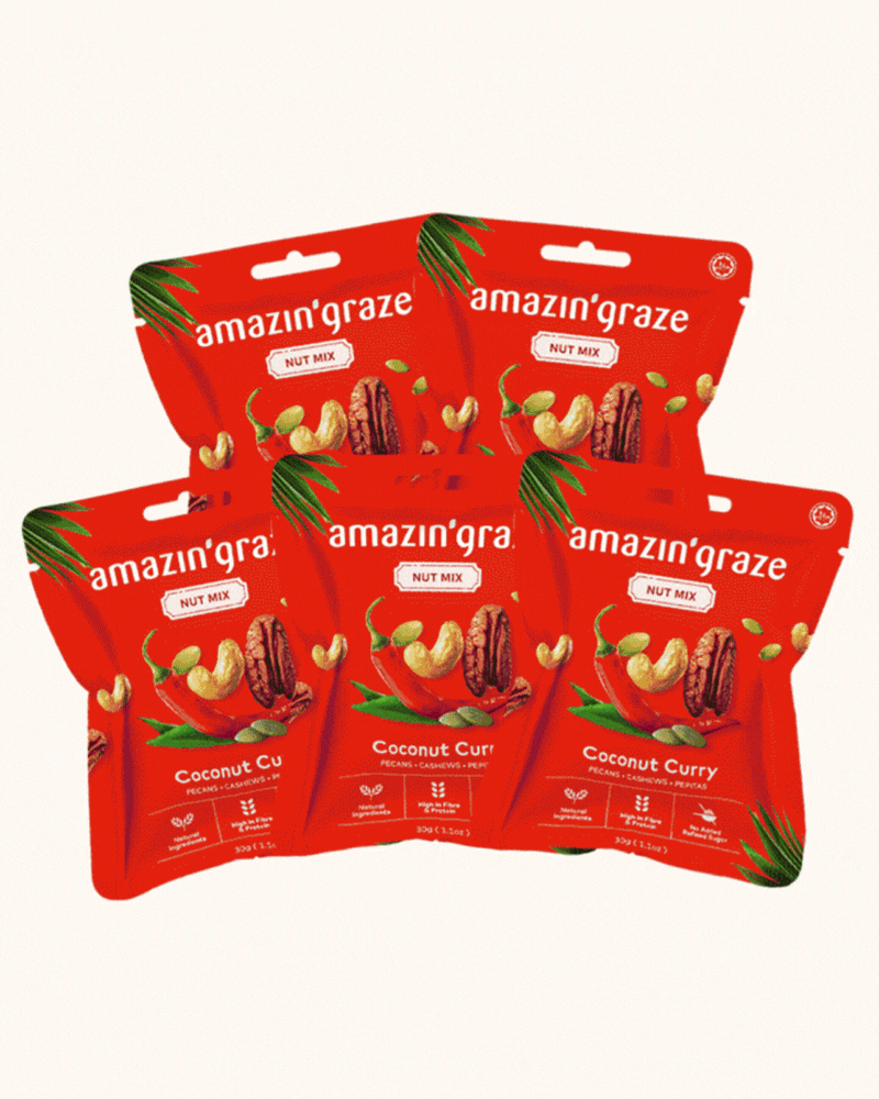Bundle of 5 Nut Mix Minis (5x30g) – Amazin' Graze Singapore