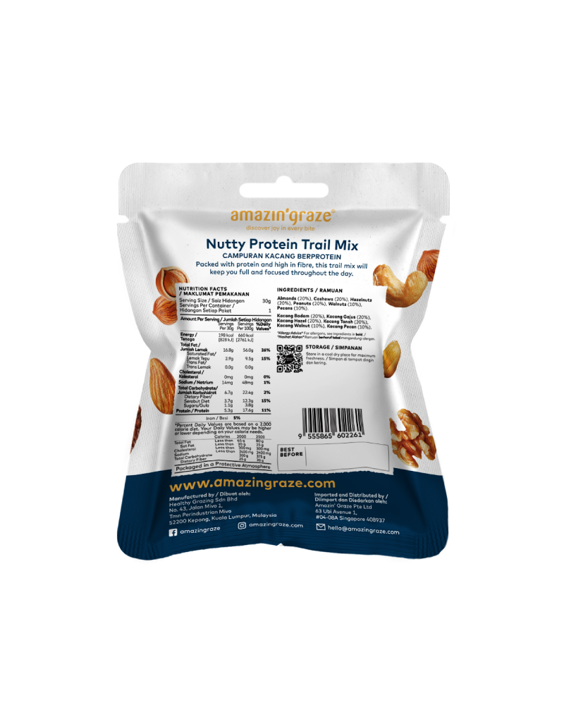 Mini Nutty Protein Trail Mix – Amazin' Graze Singapore